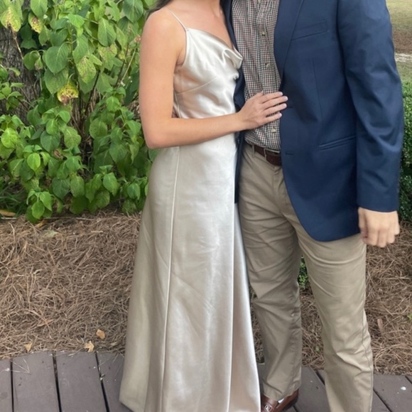 Birdy Grey | Dresses | Birdy Grey Neutral Champagne Bridesmaid Dress ...